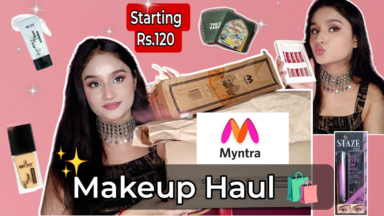 Myntra Makeup Haul 🛍️ | Myntra Beauty Haul 2024 | Myntra Best Makeup ...