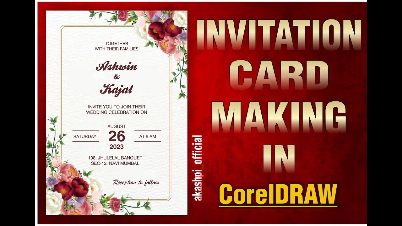 INVITATION CARD MAKING..... - YouTube