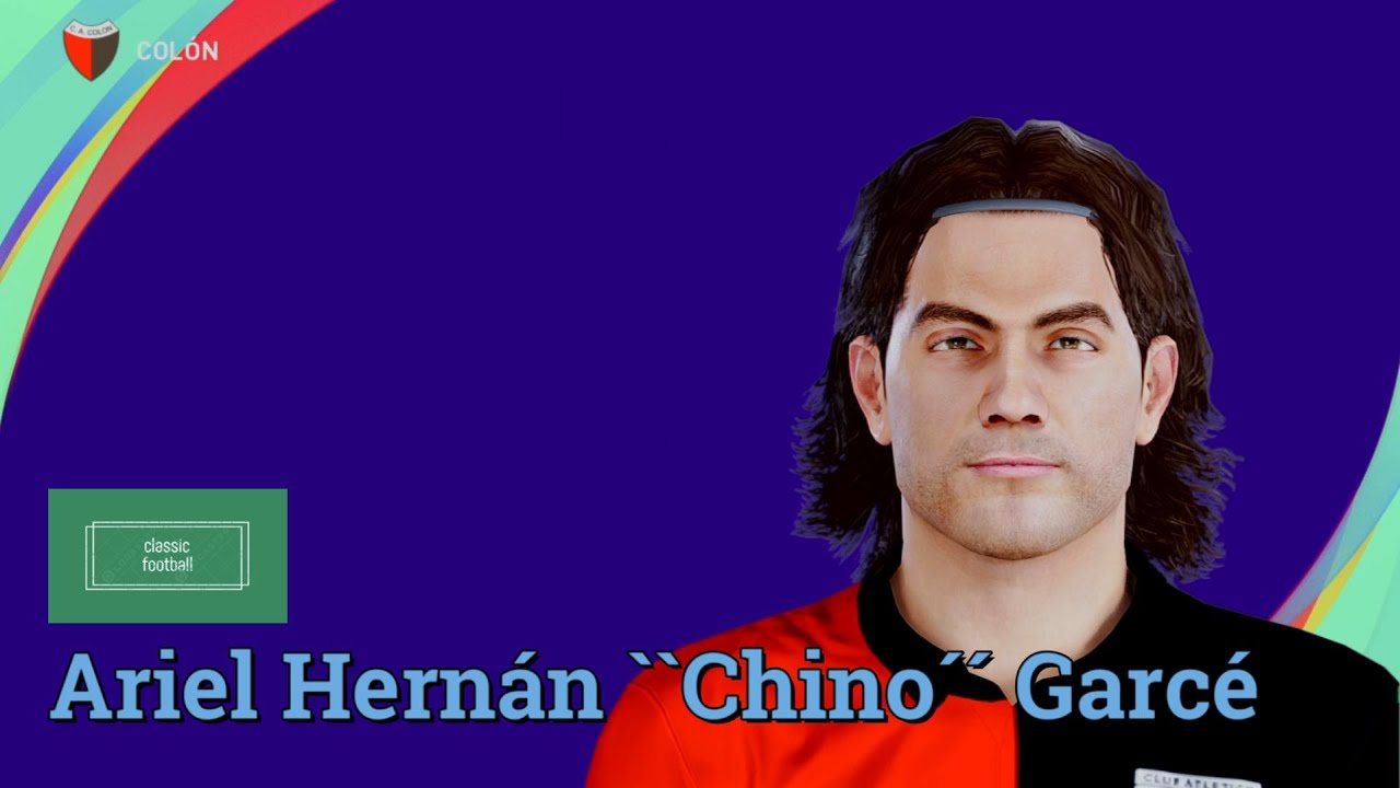 Ariel Hernán ``Chino´´ Garcé - PES Clasico (Face, Body& Stats) - YouTube