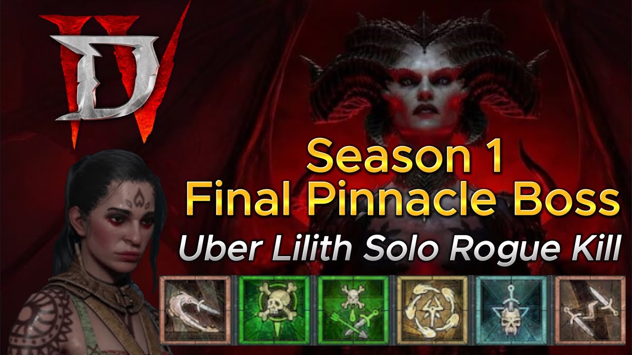 Diablo 4 Season 1 Uber Lilith Poison Rogue - YouTube