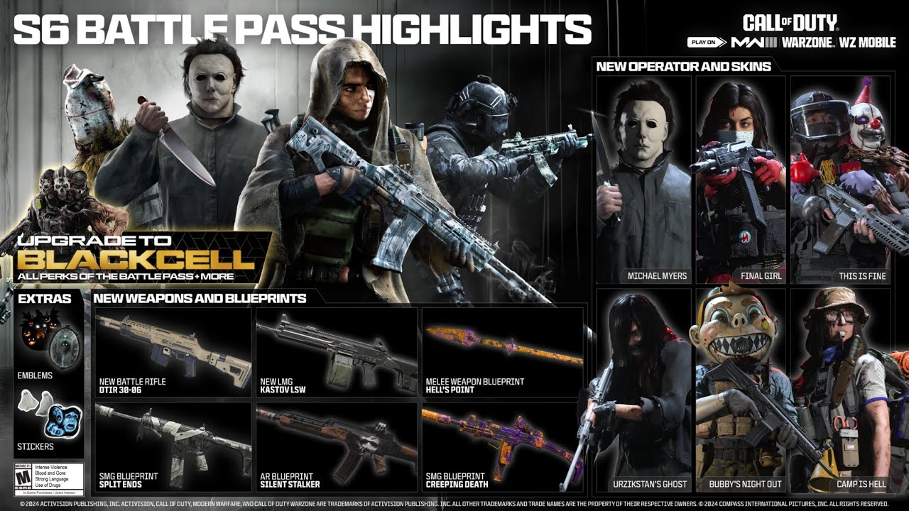 new season 6 battle pass much more call of duty mw3 - YouTube