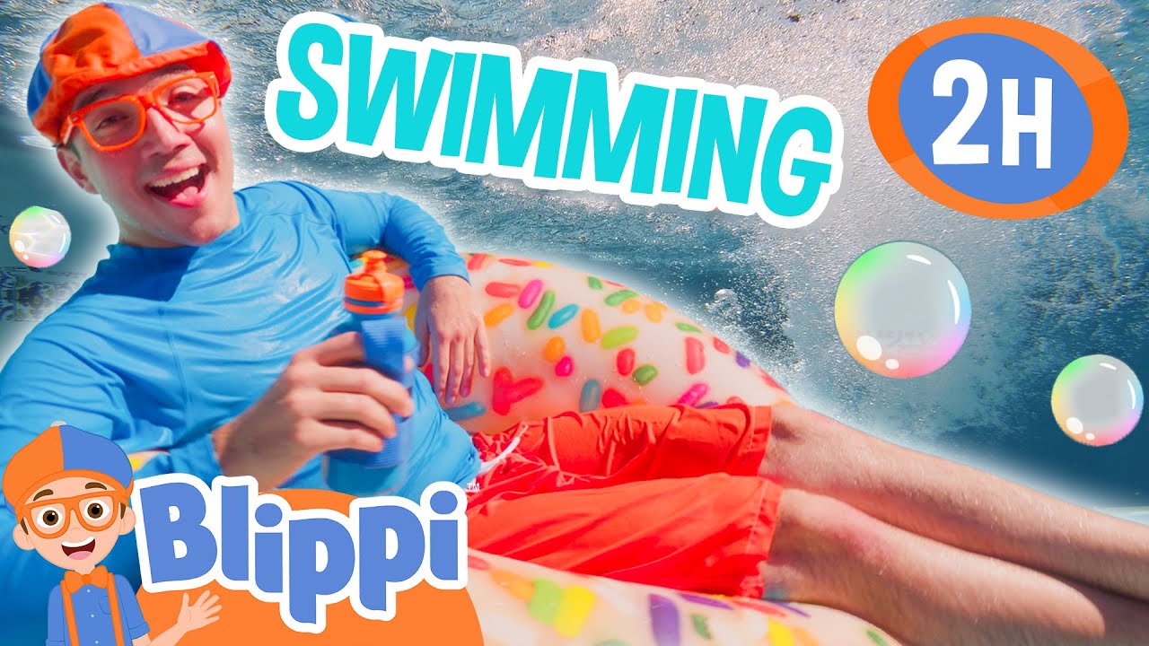 Blippi's Fun Pool Day Song 🏊 Swimming Lesson | Blippi | Educational ...