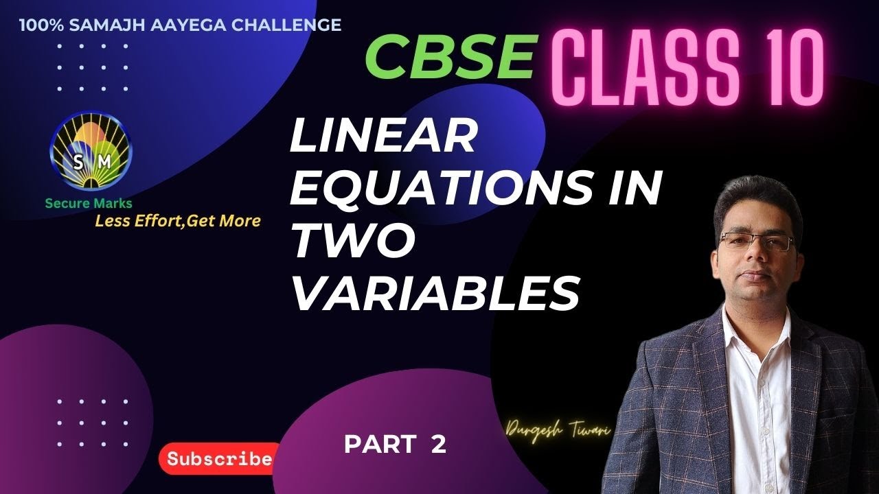 Linear Equations in Two Variables class 10 CBSE Math RS Aggarwal P-2 ...