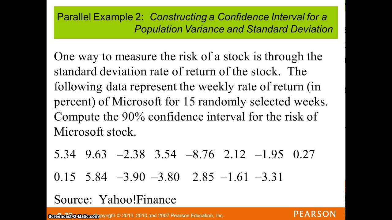 BStat 9 3 Est of Stand Dev Su15 - YouTube