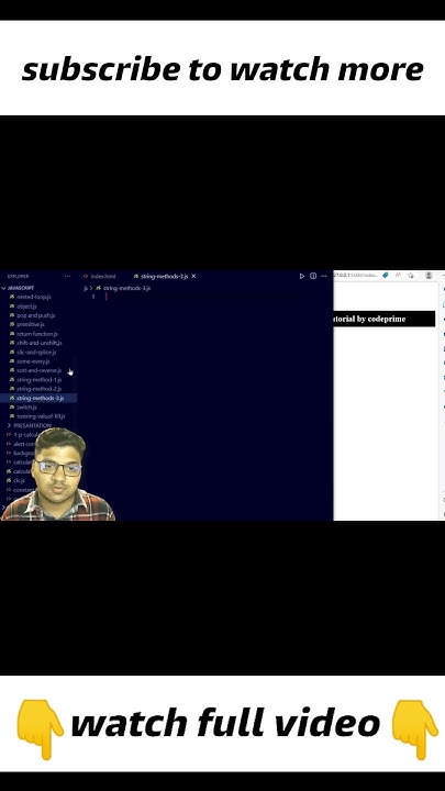 Javascript String Method Tutorial Part 03 Codeprime Ytshorts Shorts Javascript String