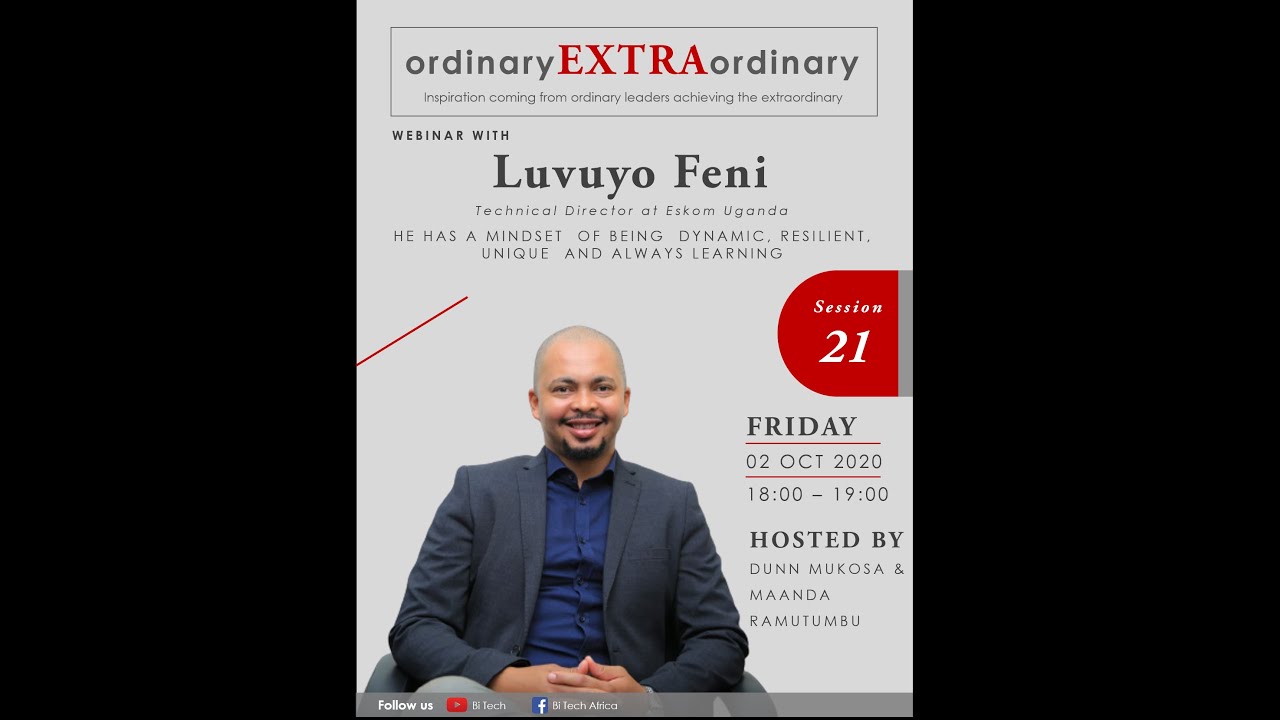 ordinaryEXTRAordinary S1E20 Luvuyo Feni "have a purpose to pivot ...