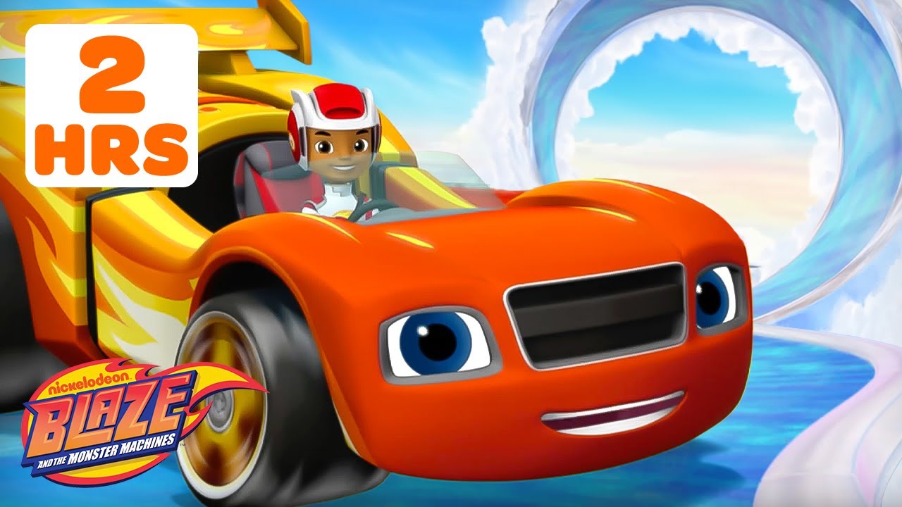 Blaze Races on a SKY Track, Transforms into a Falcon, & More! 🏎️💨 | Blaze and the Monster ...