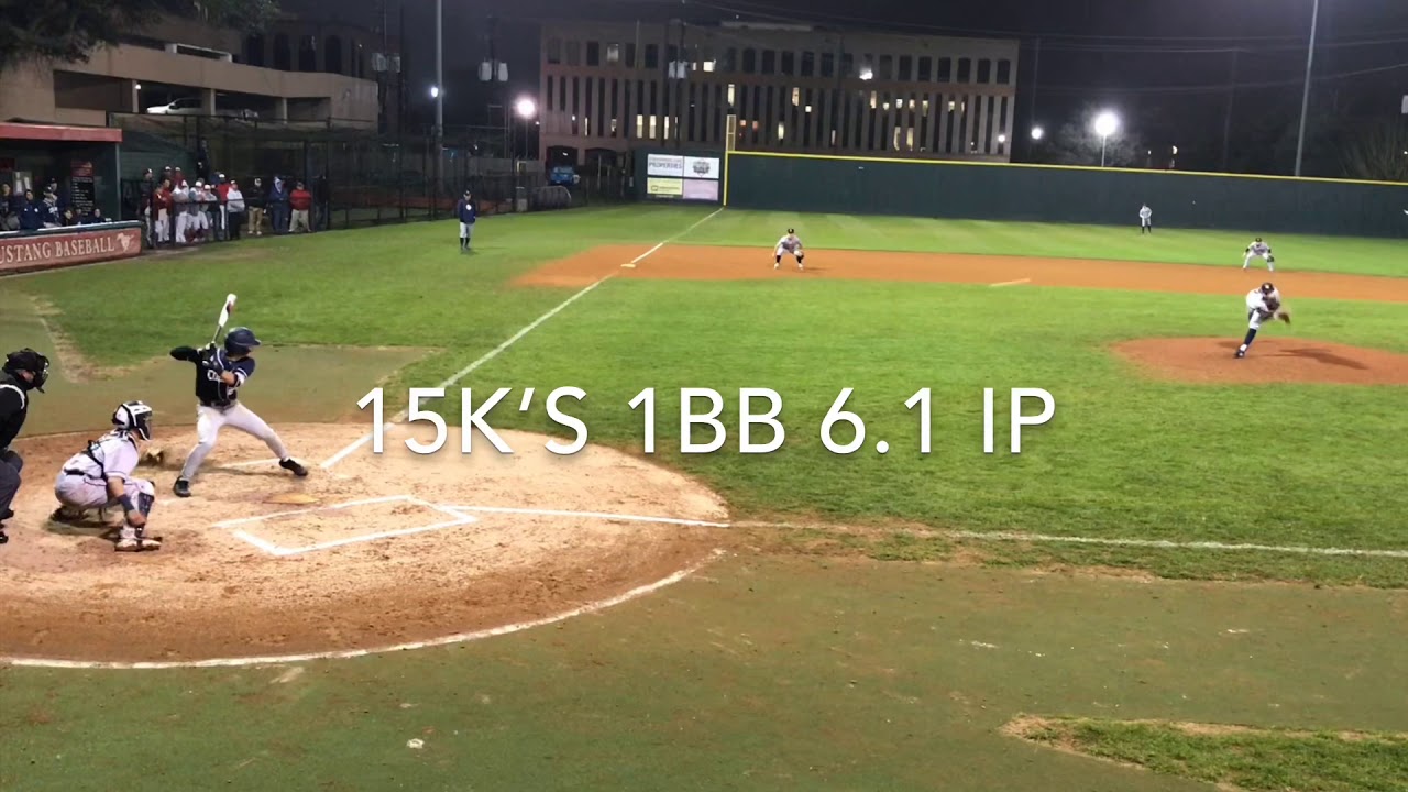 JJ Goss (A&M) 2019 RHP win vs Klein Collins HS - YouTube