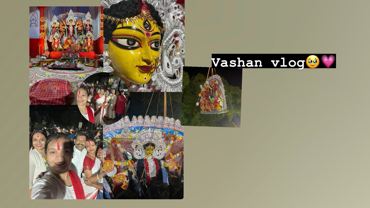 Vashan vlog💗🥹(durga puja day 5) #trending #vashan #durgapuja #durgamaa ...