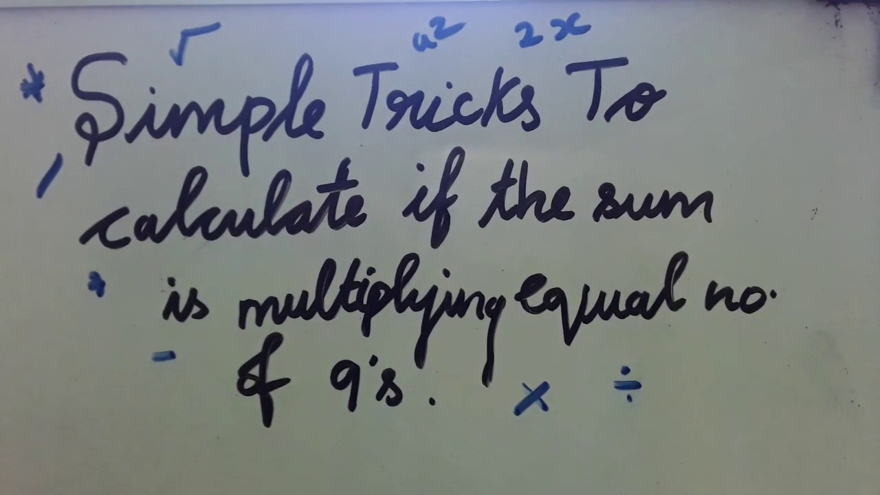 EASY WAYS TO MULTIPLY WITH 9 IN JUST 2 SECS YouTube easy-ways-to-multiply-with-9-in-just-2-secs-youtube