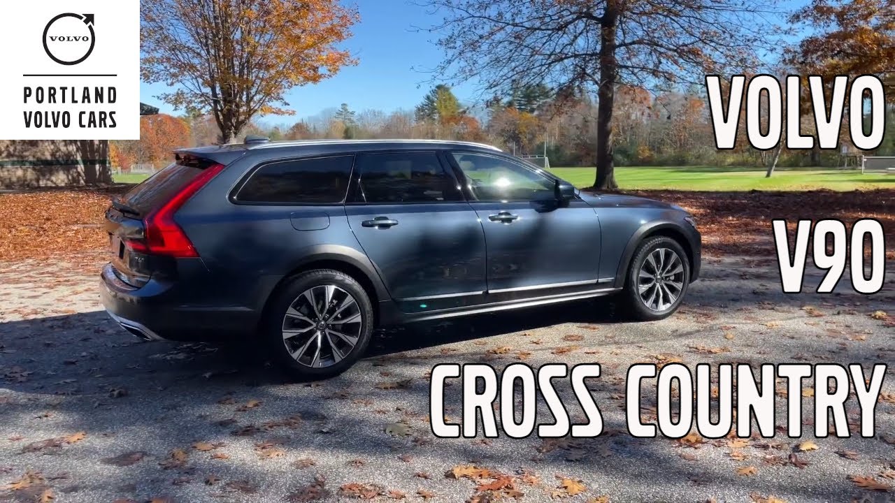Denim Blue Metallic Volvo V90 T6 Cross Country / Walkaround with ...