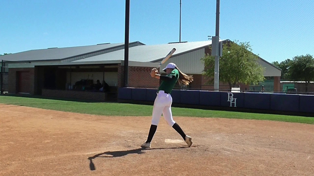 Macie Pampell - Texas Slam/Atascocita HS 2018 Hitting - YouTube