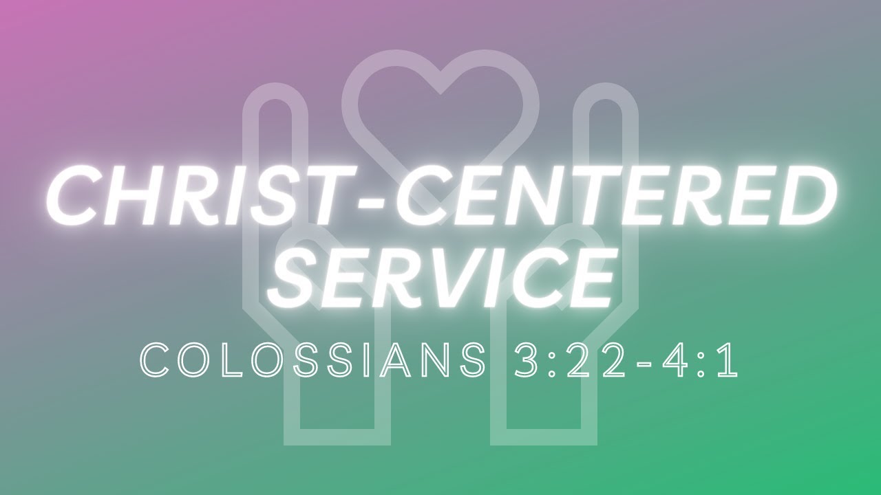 Christ-Centered Service 5-21--2023 - YouTube