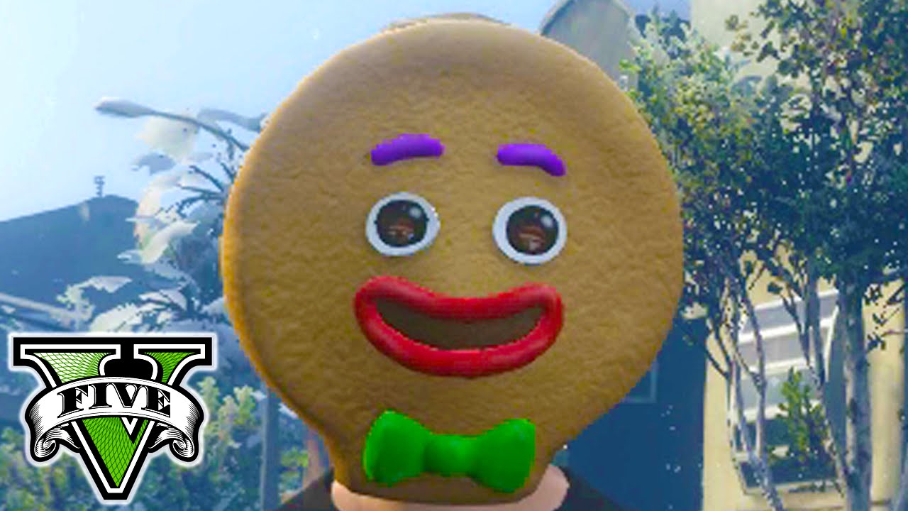 GTA 5 Online - The Angry Gingerbread Man - GTA V Funny Moments - YouTube