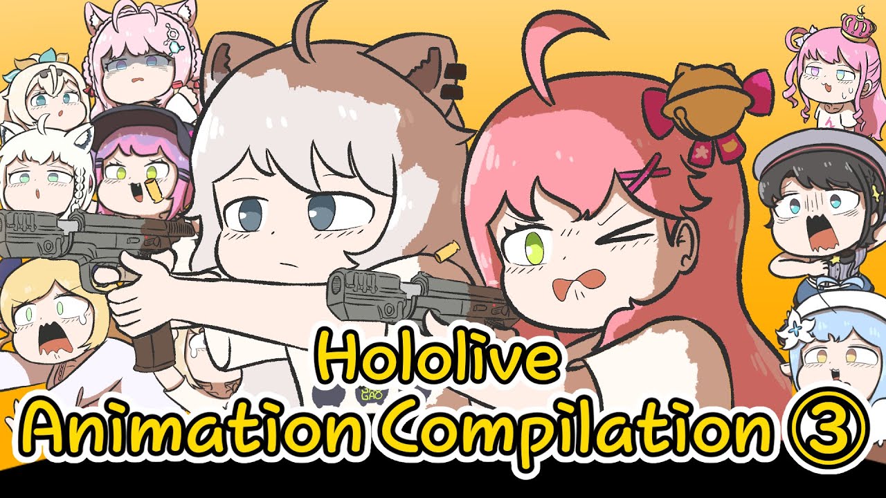 【Hololive】 Hololive Animation Compilation ③ 【Ebihurai/clip/Animation】 - YouTube
