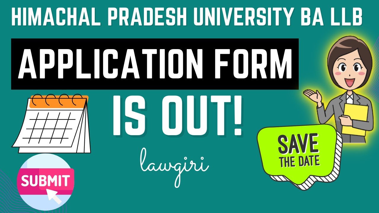 Himachal Pradesh University 5 year Law Application Forms 2024| HPU ...