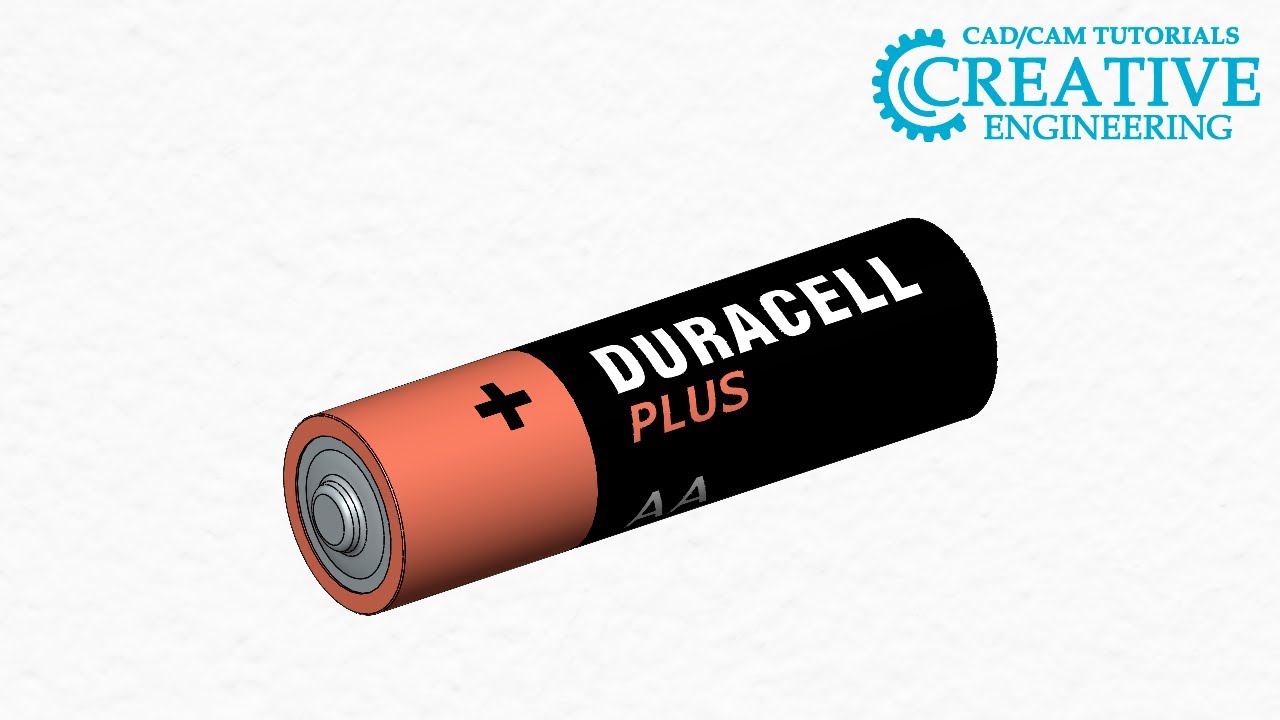 Solidworks tutorials. Battery in Solidworks - YouTube