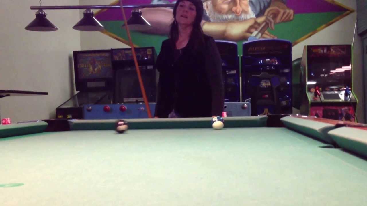 Susan playing pool in Gilroy, CA - YouTube