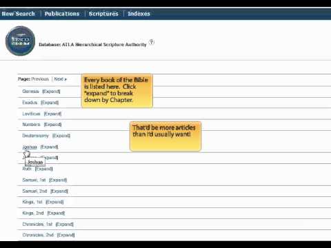 ATLA Religion Database: Introduction - YouTube