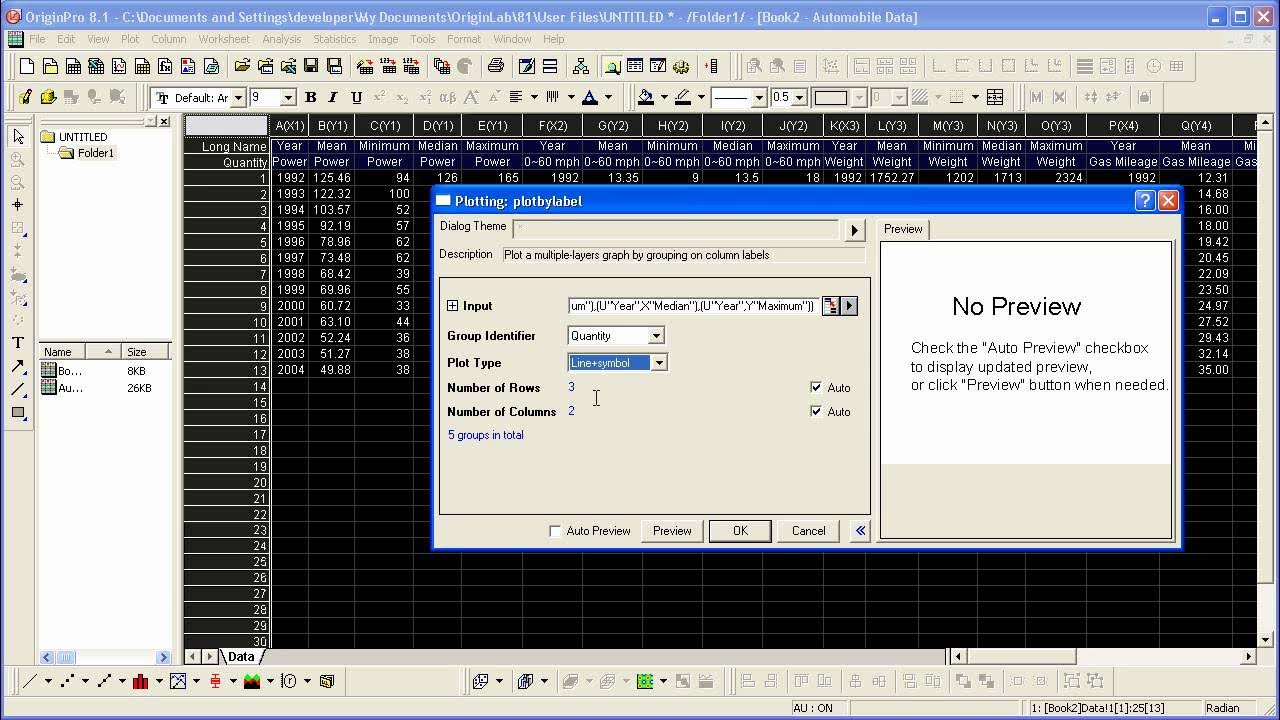 Graphing: Origin: Creating a Graph Part 3 - Create a Multi-panel Plot by Groups - YouTube