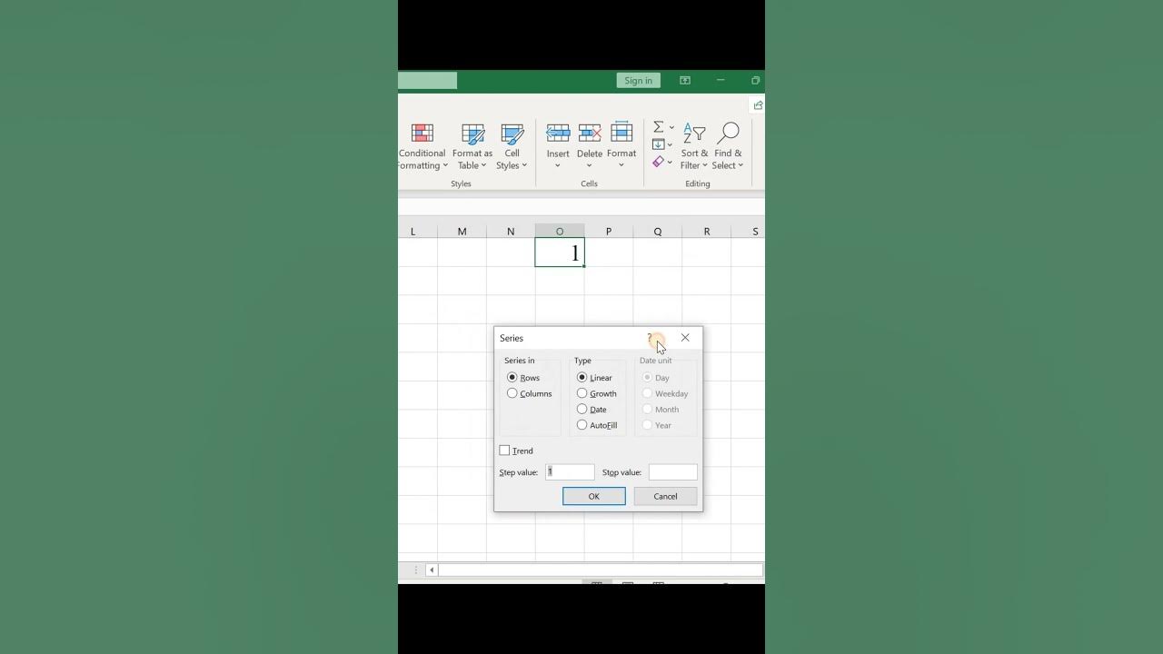 Number Series Excel Short #computer #excelformula #exceltips #newexcel #exceltricks #animation# ...