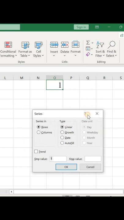 Number Series Excel Short #computer #excelformula #exceltips #newexcel #exceltricks #animation# ...