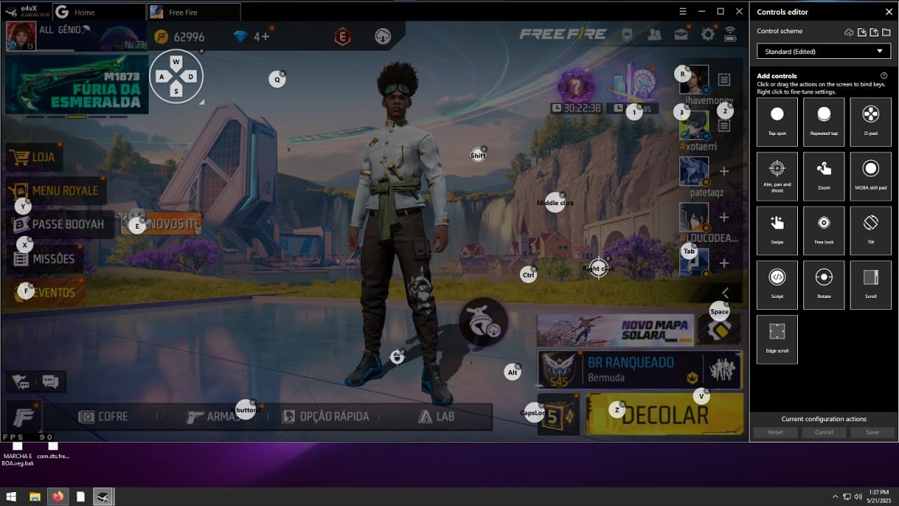 COMO CONFIGURAR E BAIXAR O EMULADOR E4VX DA MANEIRA CORRETA 🔥🚀 BLUE ...