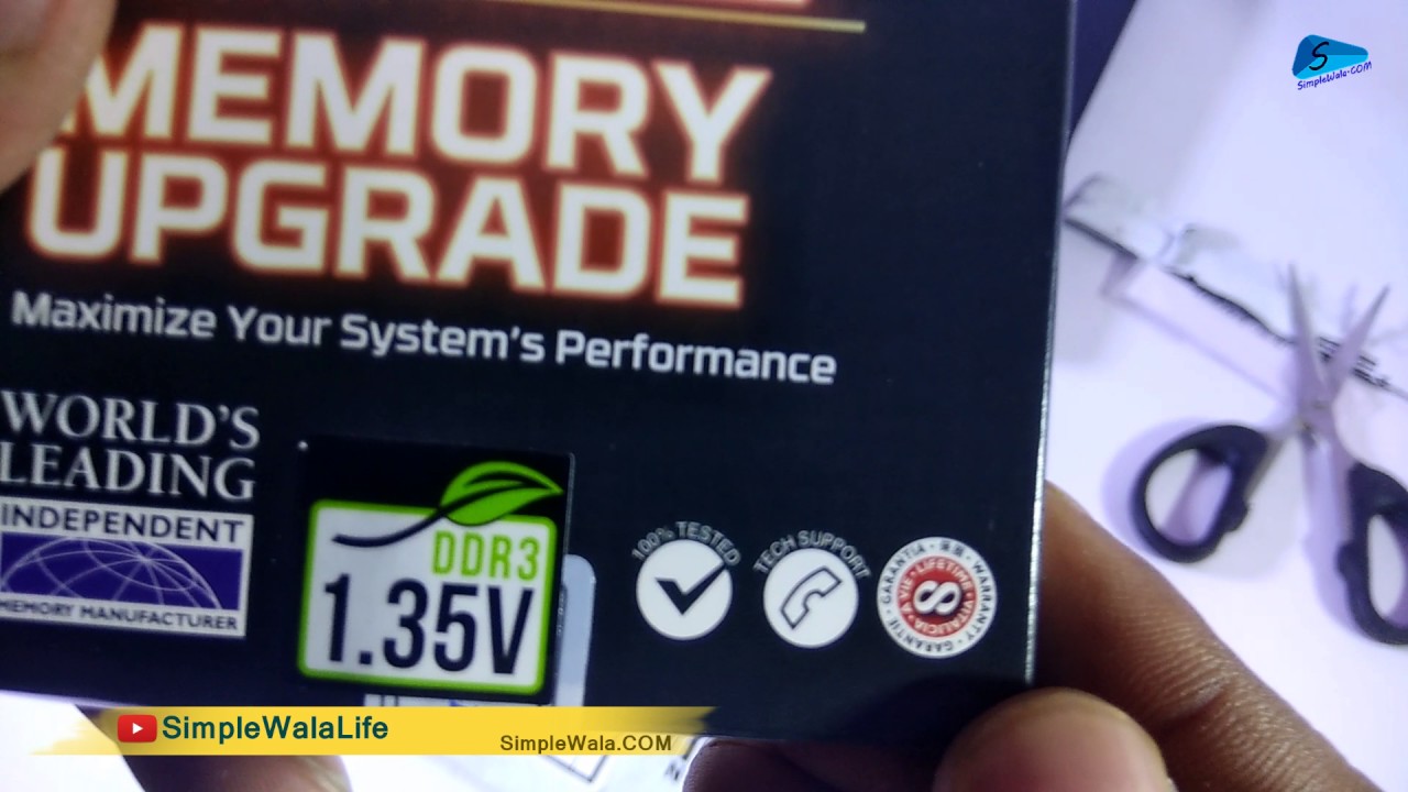 Laptop RAM Upgrade Guide - Kingston 8 GB DDR3L - (Hindi) - YouTube