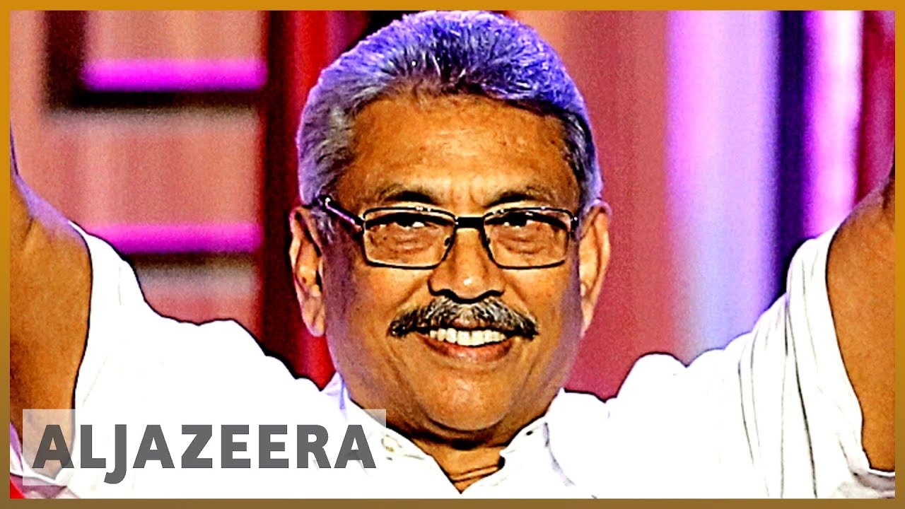 Gotabaya Rajapaksa launches Sri Lanka presidential bid - YouTube