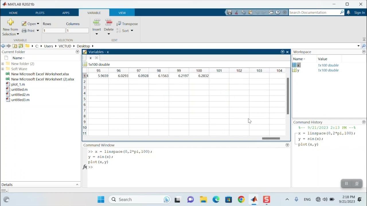 Matlab Sect 4 Using The Help Menus Youtube
