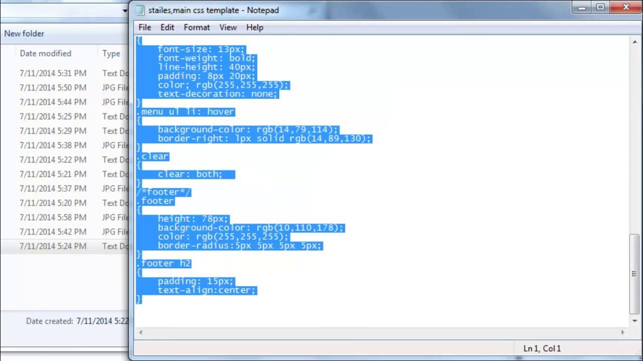How to create master page in ASP.net or How tomake CSS template -tutorial HD - YouTube