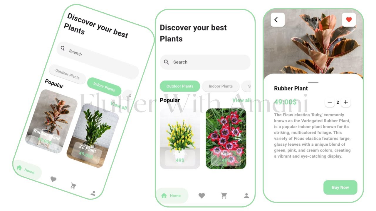 Flutter Plant App Part 2 Youtube