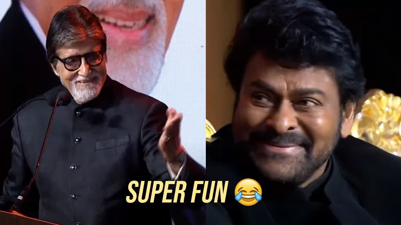 Amitabh Bachchan Making Fun On Megastar Chiranjeevi | Manastars - YouTube