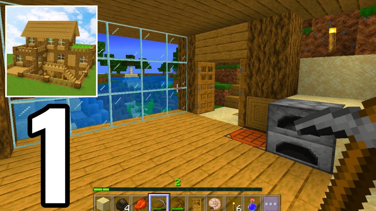 Block Crazy Robo World - Survival Gameplay Part 1 - House - YouTube