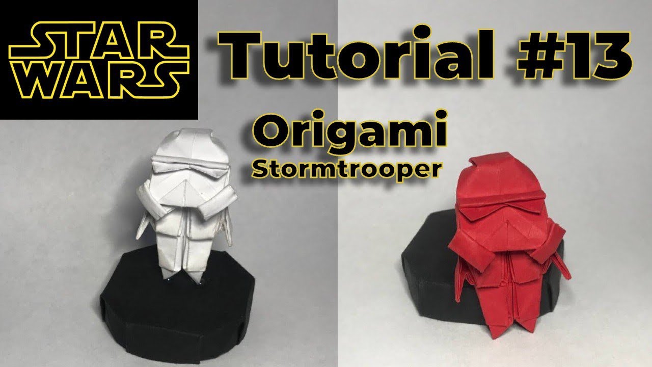 Stormtrooper de origami | Tutorial #13 - YouTube