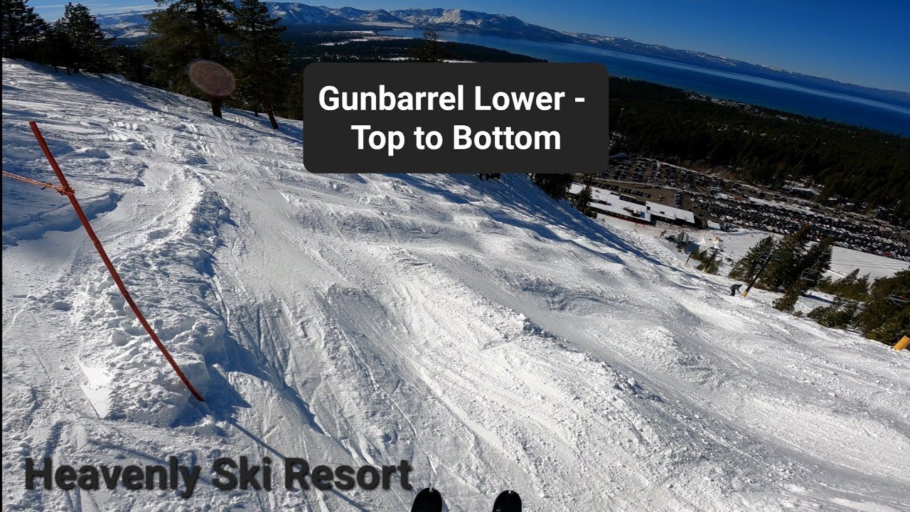 "Gunbarrel Lower" Double Black Diamond Mogul Run at Heavenly Mountain ...
