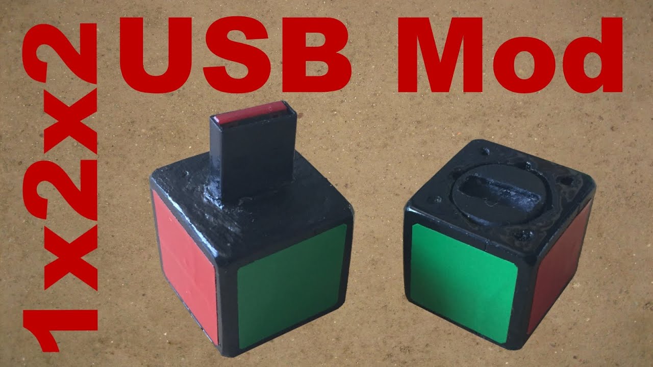 Fully Functional USB Drive 1x1x2 Rubik's Cube Mod - YouTube
