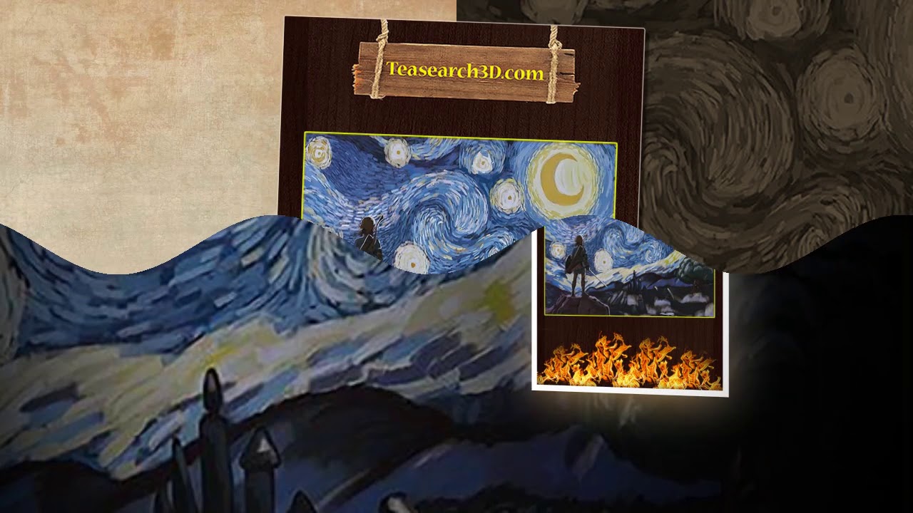 (TREND) Legend of Zelda starry night van gogh poster - YouTube