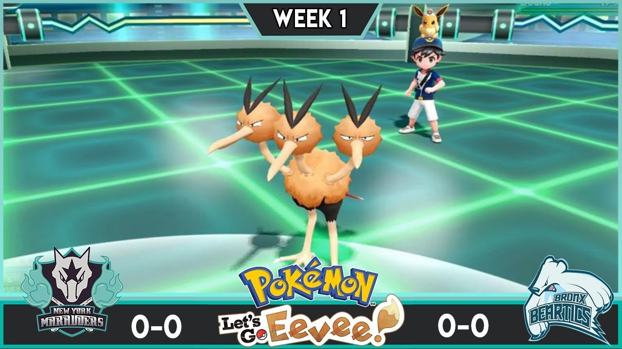 New York Maruaders vs Bronx Beartics | Pokemon Let's Go Eevee Draft ...