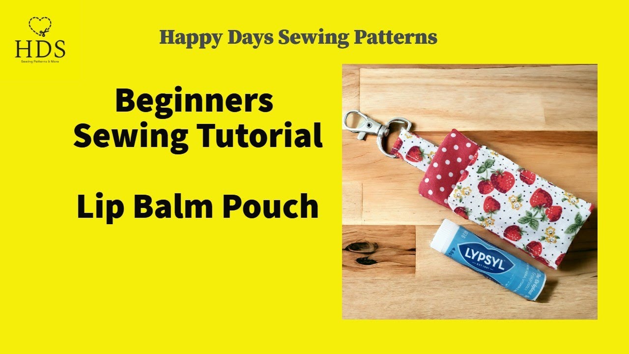 Lip Balm Pouch with Lobster Clasp Tutorial Master Copy 2024 - YouTube