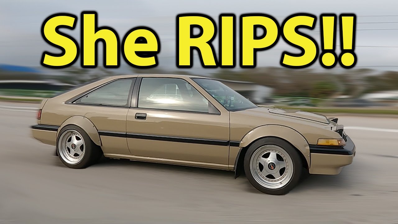V8 Swapped Honda First Drive! It Rips! - YouTube