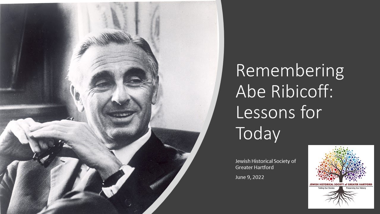 Remembering Abe Ribicoff: Lessons for Today - YouTube