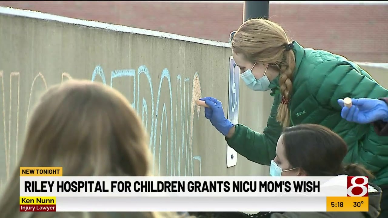 Riley Hospital for Children grants NICU mom's wish - YouTube