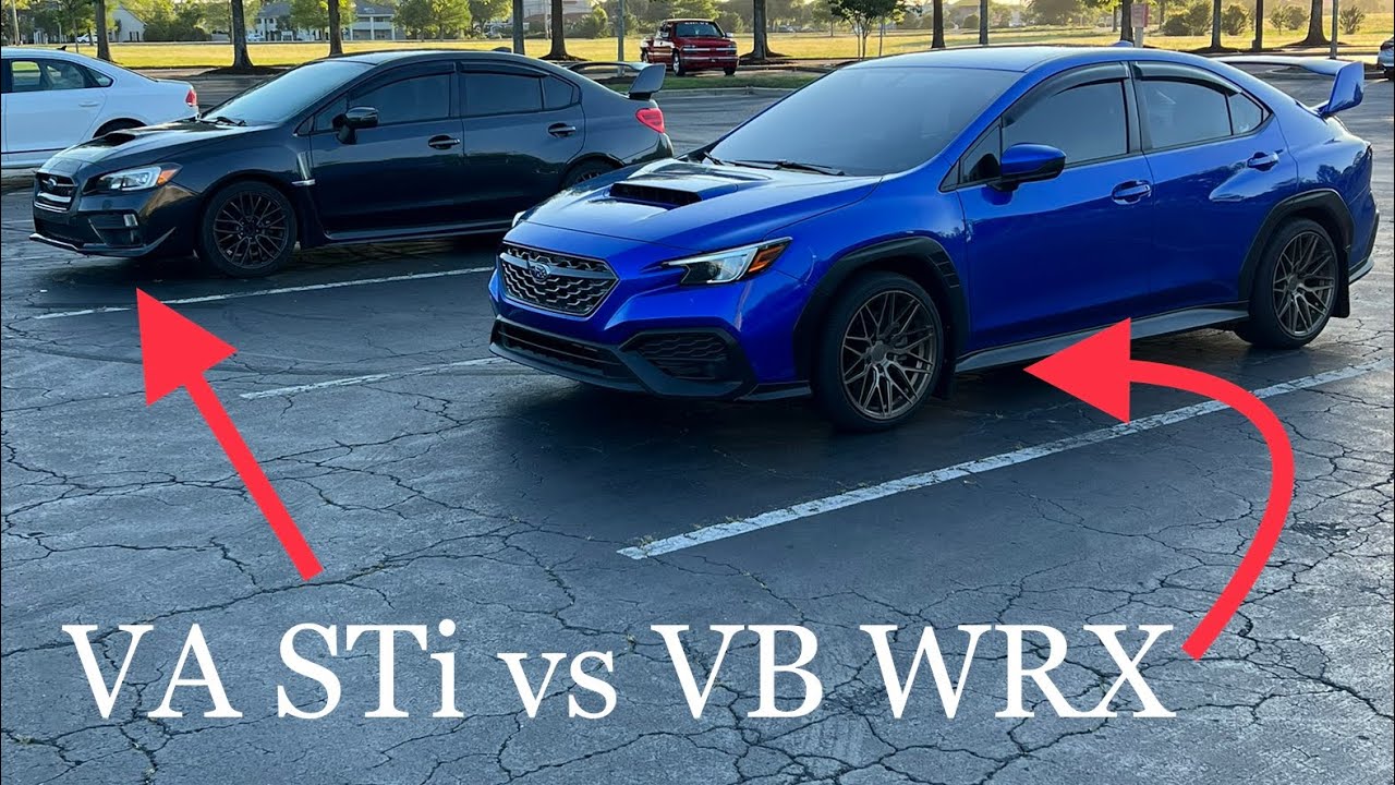 2022 VB WRX vs VA STi - YouTube