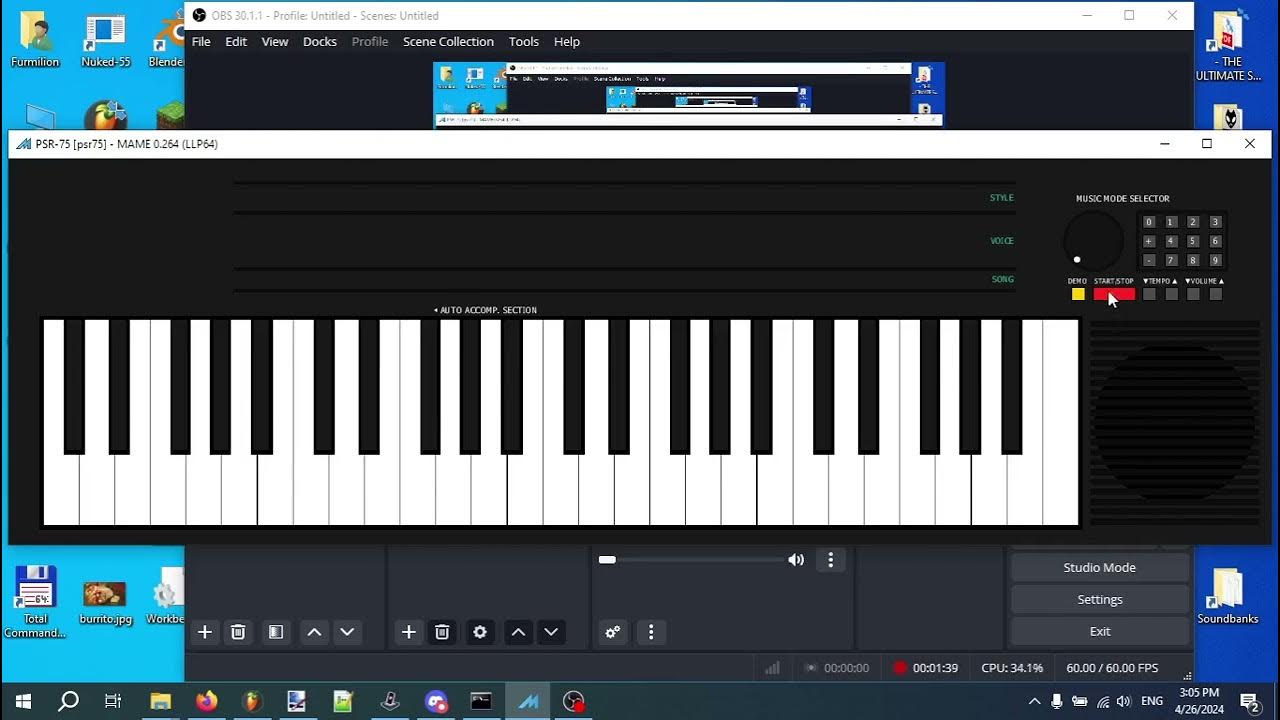 Yamaha PSR-75 Demos 14 and 15 (MAME) - YouTube