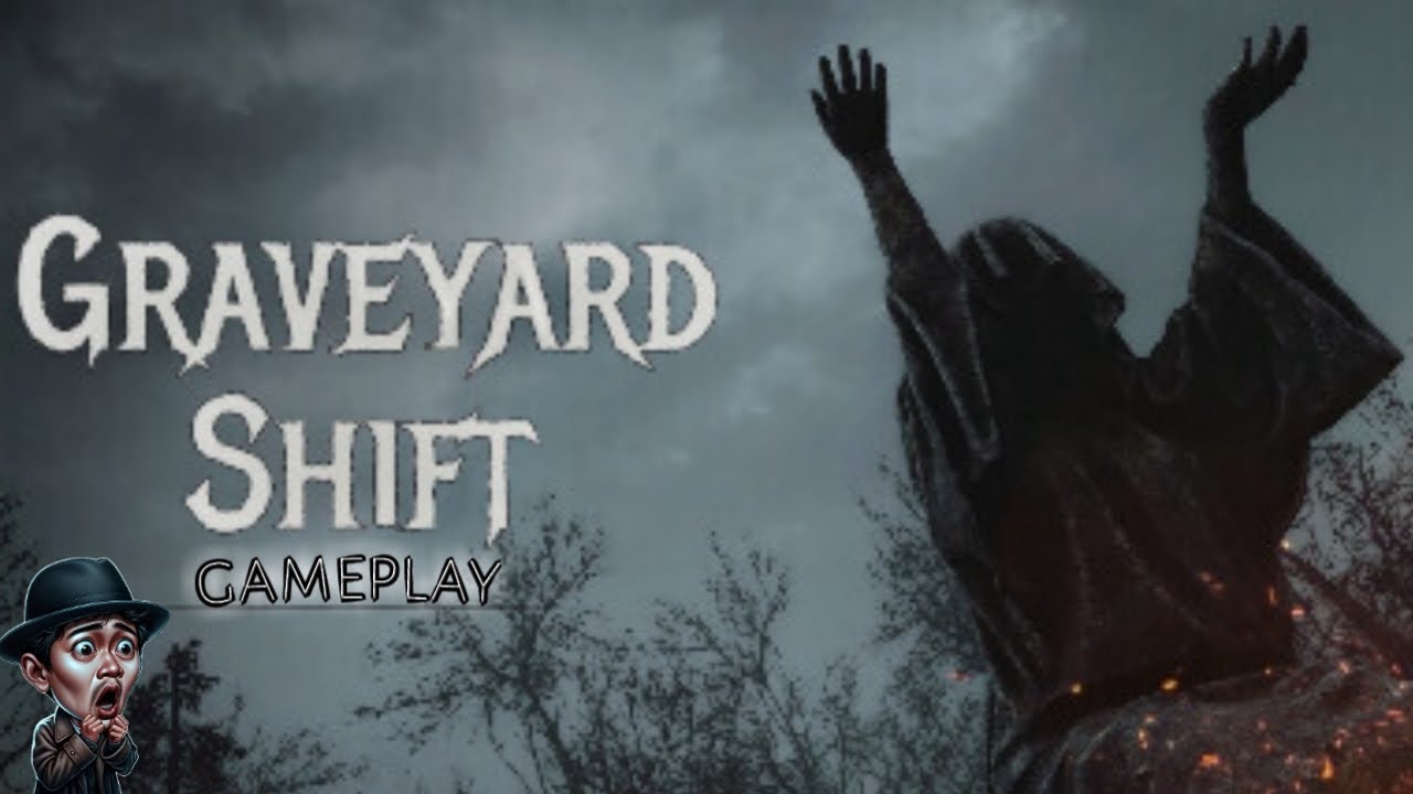 WORKING IN A JOB HORROR GRAVEYARD AT NIGHT Shift [full horror gameplay ...