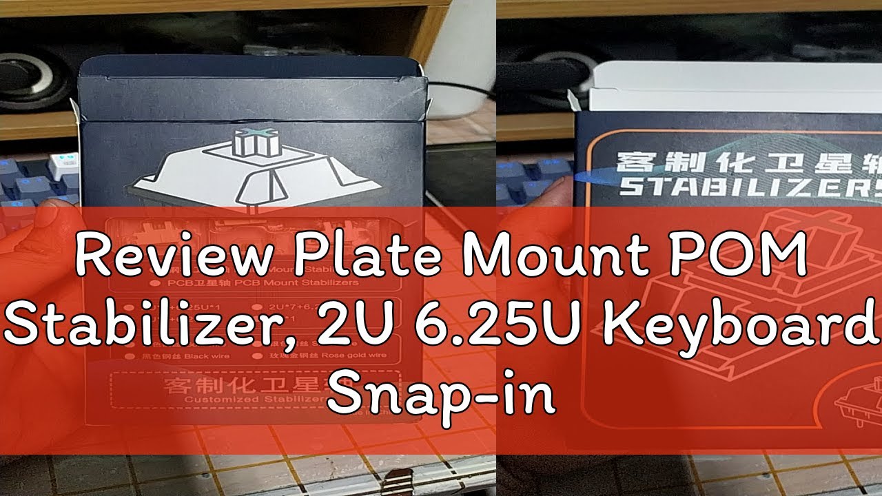 Review Plate Mount POM Stabilizer, 2U 6.25U Keyboard Snap-in ...