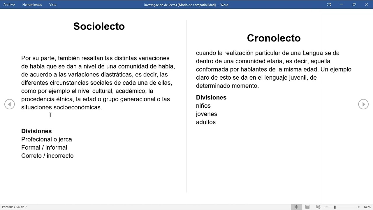 lectos, sociolecto, cronolecto y dialecto - YouTube