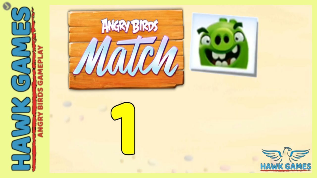 Angry Birds Match ⭐ Level 1 - Walkthrough, No Boosters - YouTube