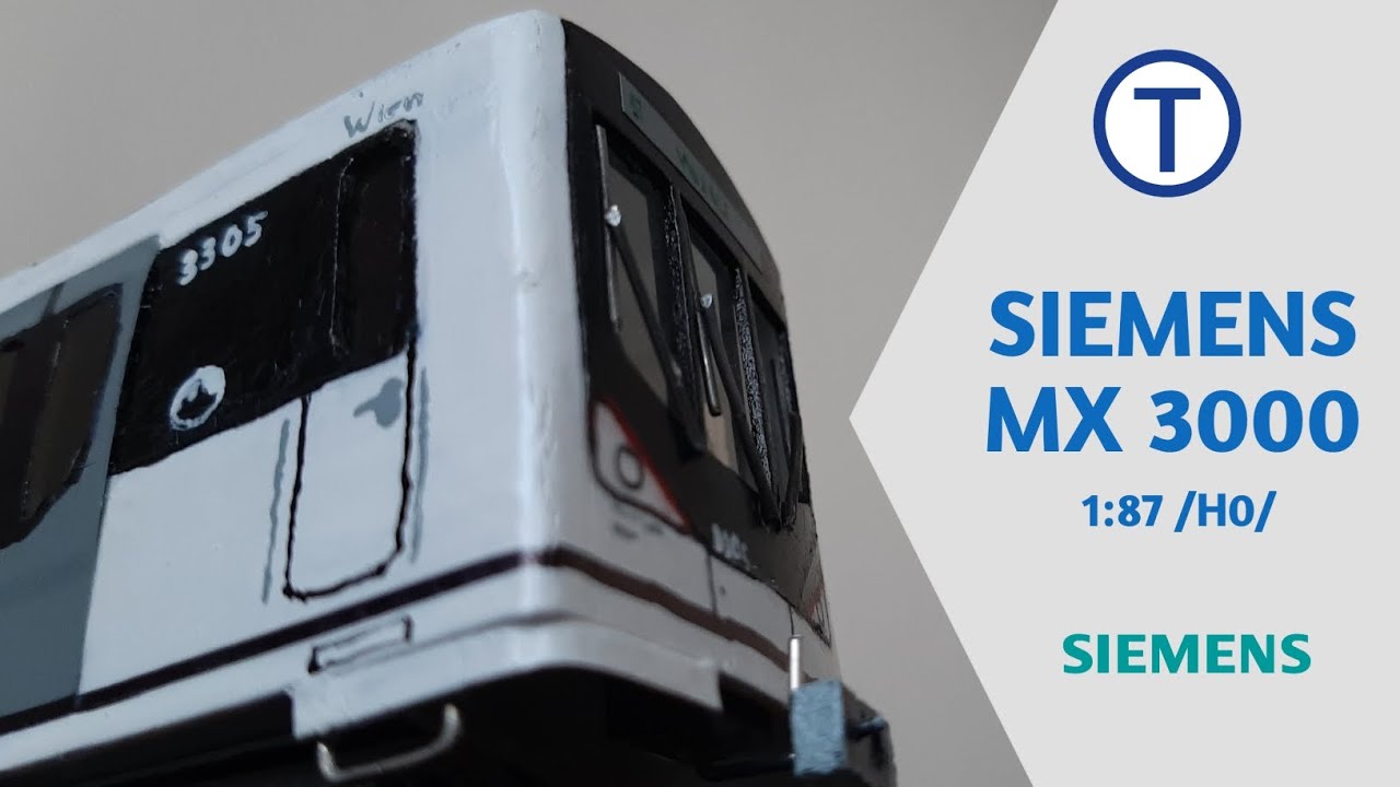 Siemens MX3000 Oslo T-bane model (1:87/ H0) - YouTube